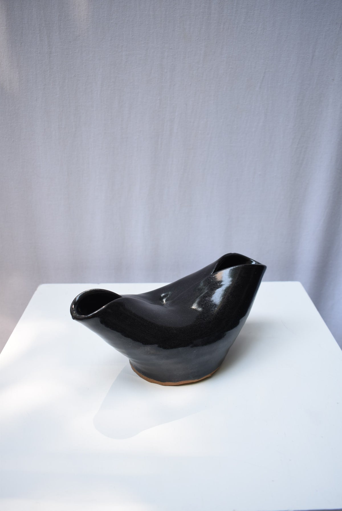 Distorted Black Ceramic Vase | designers collab.