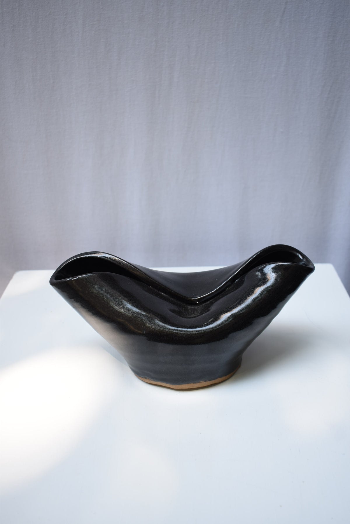 Distorted Black Ceramic Vase | designers collab.