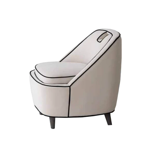 White Plush Mini Club Chair | designers collab.